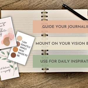 Self Love Positive Affirmation Cards, Boho Affirmation Cards, BOHO ...