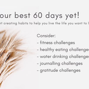60 Day Challenge, Goal Setting, Progress Tracker, 60 Day Challenge ...