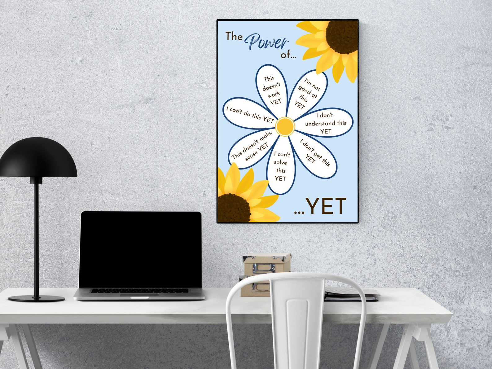 The Power of yet Poster Printable, Growth Mindset Classroom Poster ...