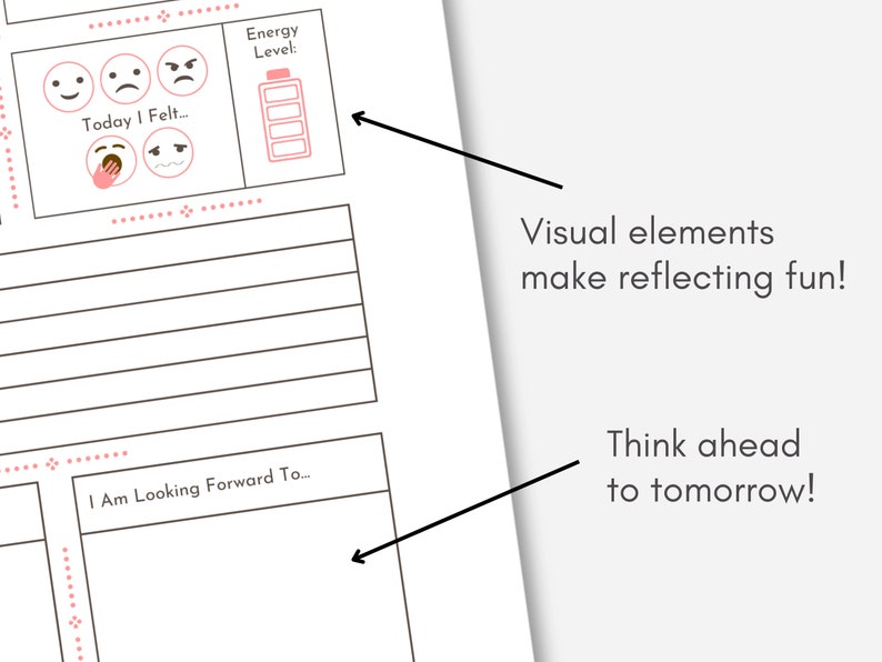 Daily Review Printable Daily Reflection Planner Daily Check - Etsy