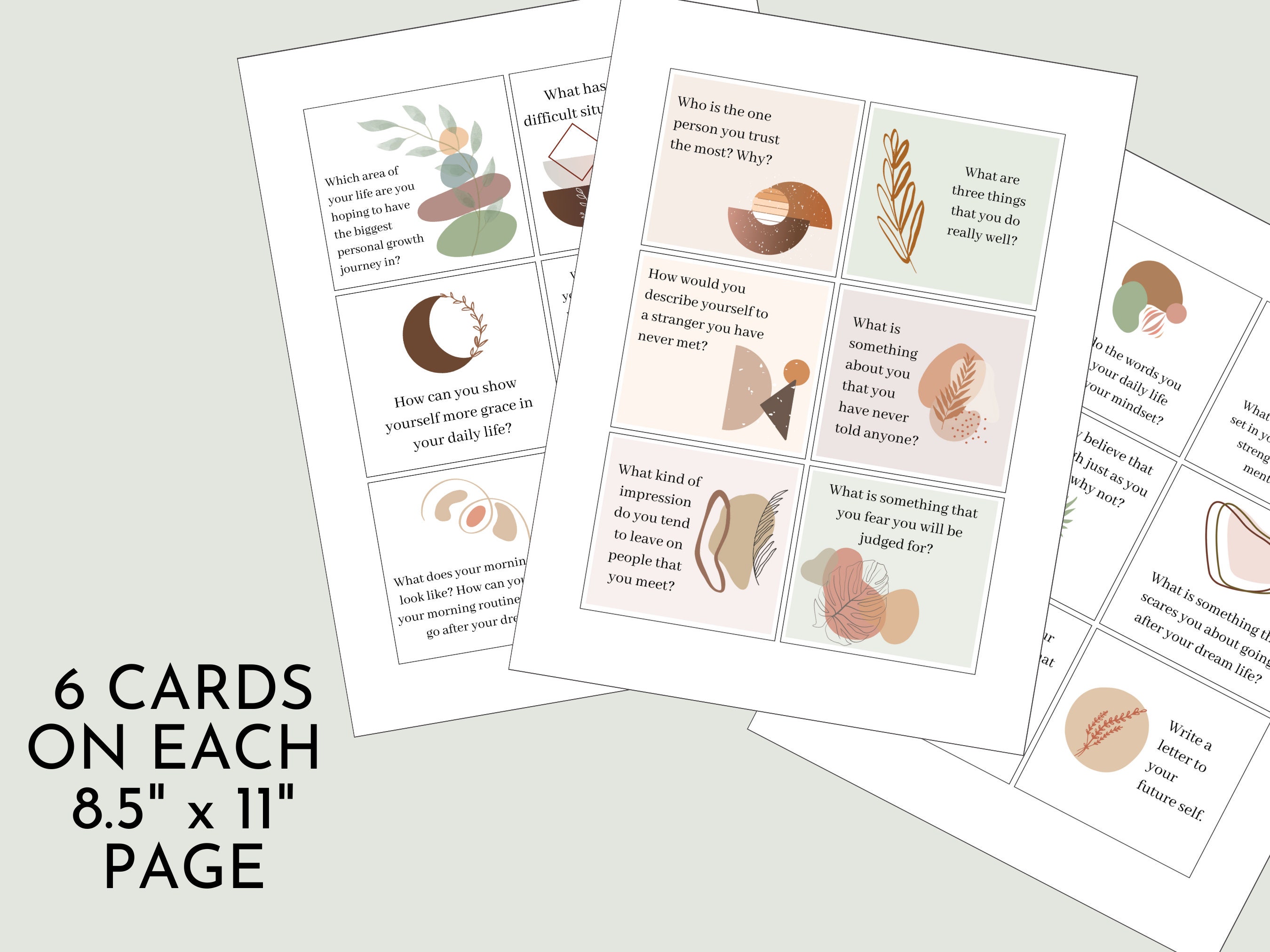 84 BOHO Self Discovery Journal Prompts, Self Reflective Journal Prompt ...