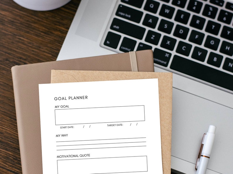 Goal Planner Printable, Goal Setting Worksheet, Action Planner, Goal ...