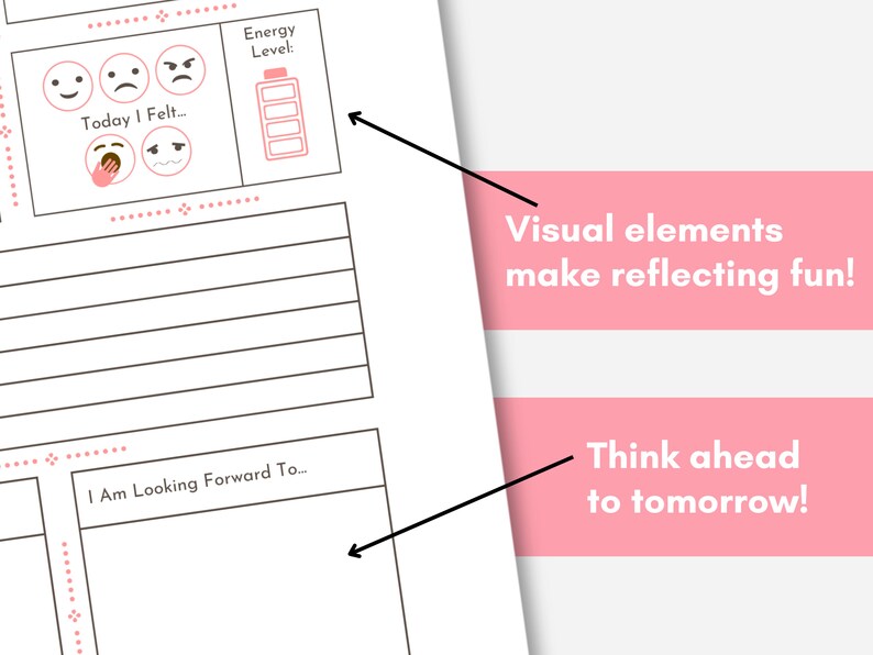 Daily Review Printable Daily Reflection Planner Daily Check - Etsy