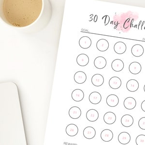 30 Day Challenge, Goal Setting, Progress Tracker, 30 Day Challenge ...