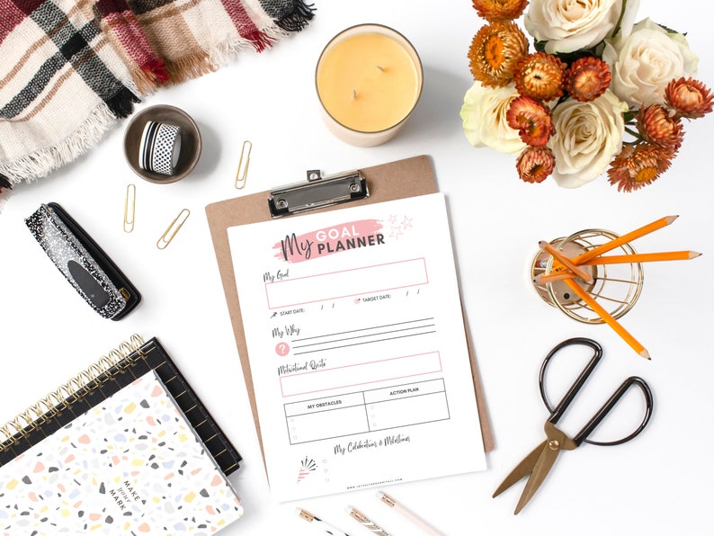 Goal Planner Printable, Goal Setting Worksheet, Action Planner, Goal ...