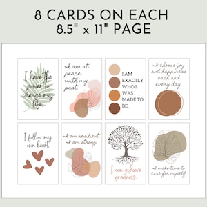 Boho Affirmation Cards, BOHO Motivational Cards, Printable Affirmations, Manifestation Cards ...