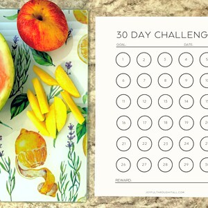 30 Day Challenge, Goal Setting, Progress Tracker, 30 Day Challenge ...