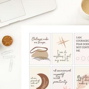 Self Love Positive Affirmation Cards, Boho Affirmation Cards, BOHO ...