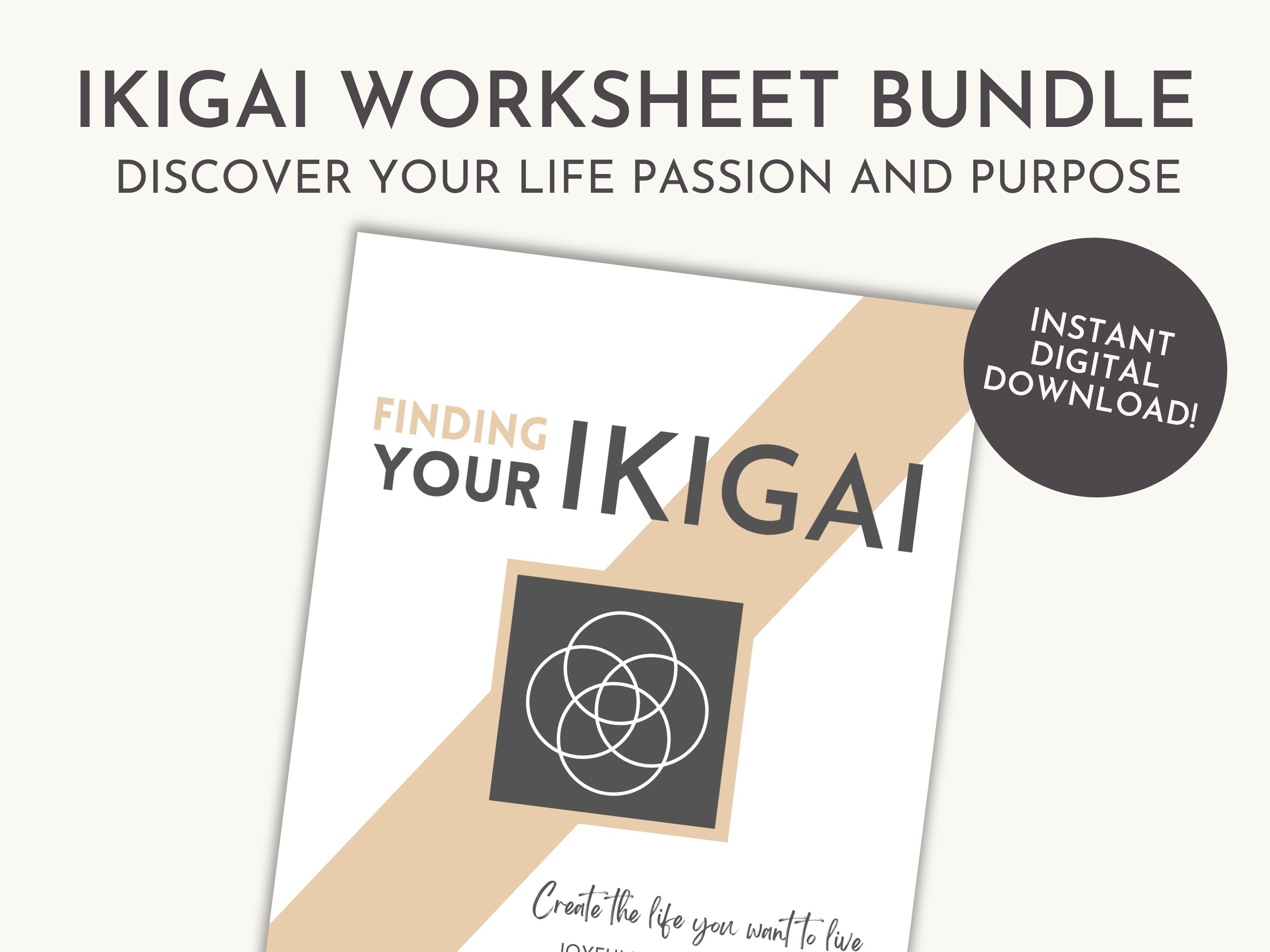 Find Your Ikigai Printable Worksheet Ikigai Planner Ikigai - Etsy Canada