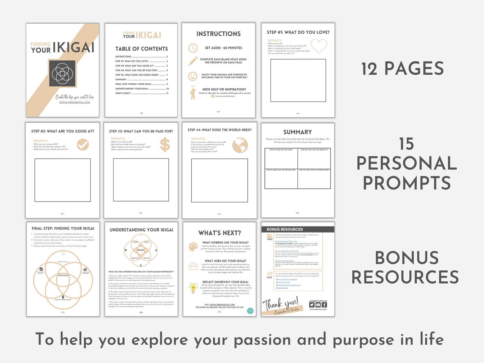 Find Your Ikigai Printable Worksheet Ikigai Planner Ikigai - Etsy Canada