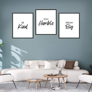 Home Office Wall Decor, Set of 6 Prints, Stay Positive, Work Hard, Make ...