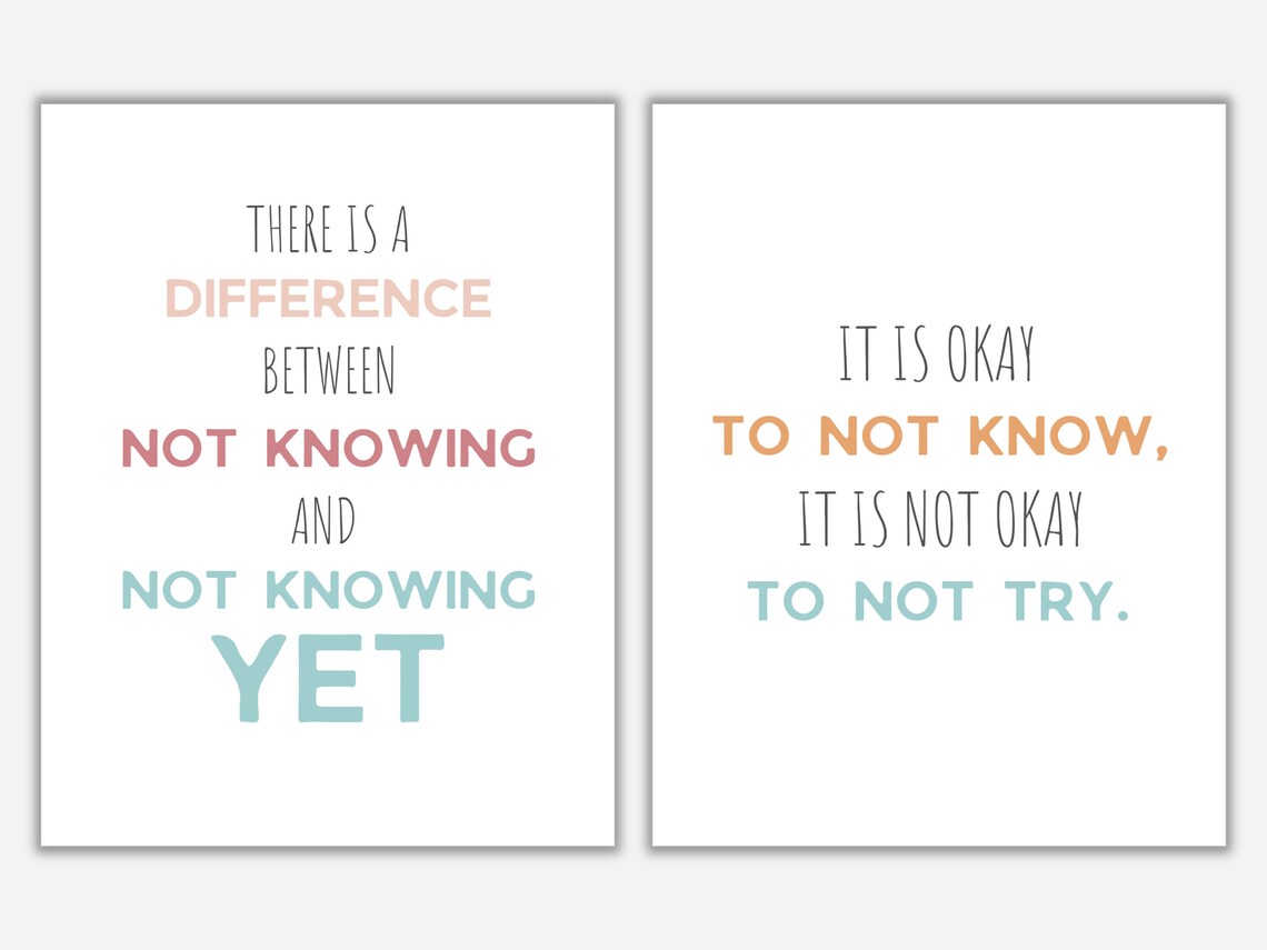 Growth Mindset Classroom Printable Posters, Growth Mindset Posters ...
