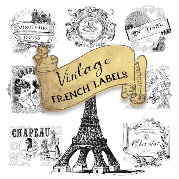 French Transfer Labels Vintage Shop Keeper Labels French - Etsy