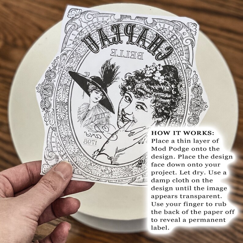 French Transfer Labels - Vintage Shop Keeper Labels - French Stamps ...