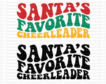 Santa Favorite Cheerleader Svg - Etsy UK