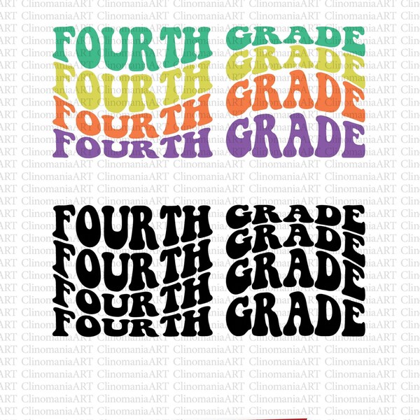 Fourth Grade Svg - Etsy