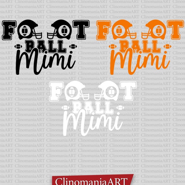 Football Mimi Svg - Etsy