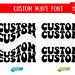 Custom Text SVG PNG EPS Dxf, Custom Order Svg, Wavy Stacked Svg, Custom ...