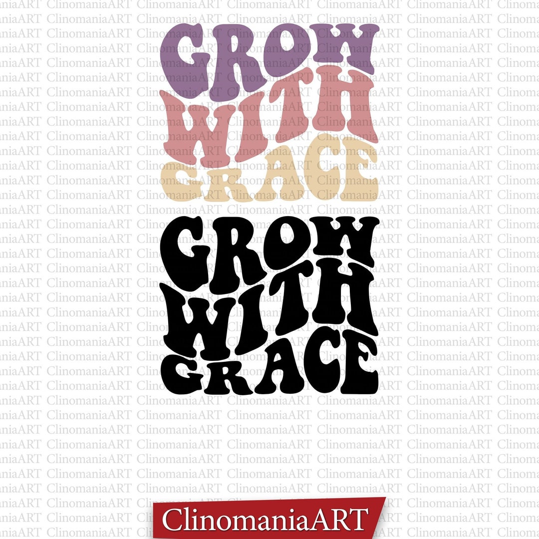 Grow With Grace Svg Christian Svg Religious Svg Faith Svg - Etsy