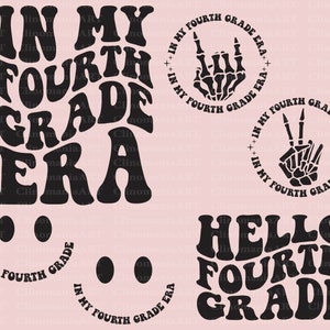 In My Fourth Grade Era Svg Hello Fourth Grade Svg Back to - Etsy