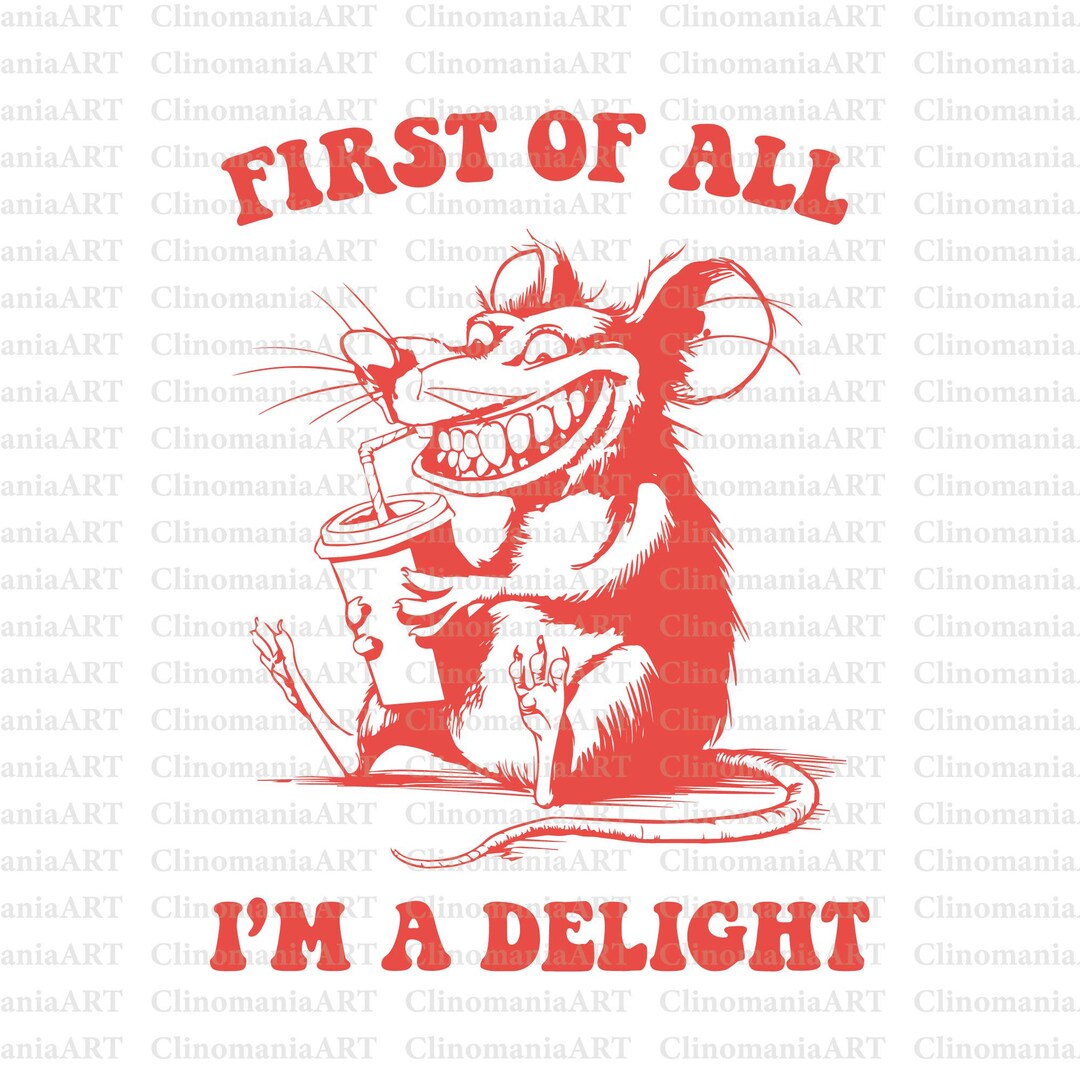First of All I'm A Delight Svg, Vintage Animal Svg, Funny Quote Svg ...