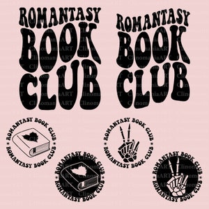Romantasy Book Club Svg, Romantasy Book Svg, Bookish Svg, Book Club Svg ...
