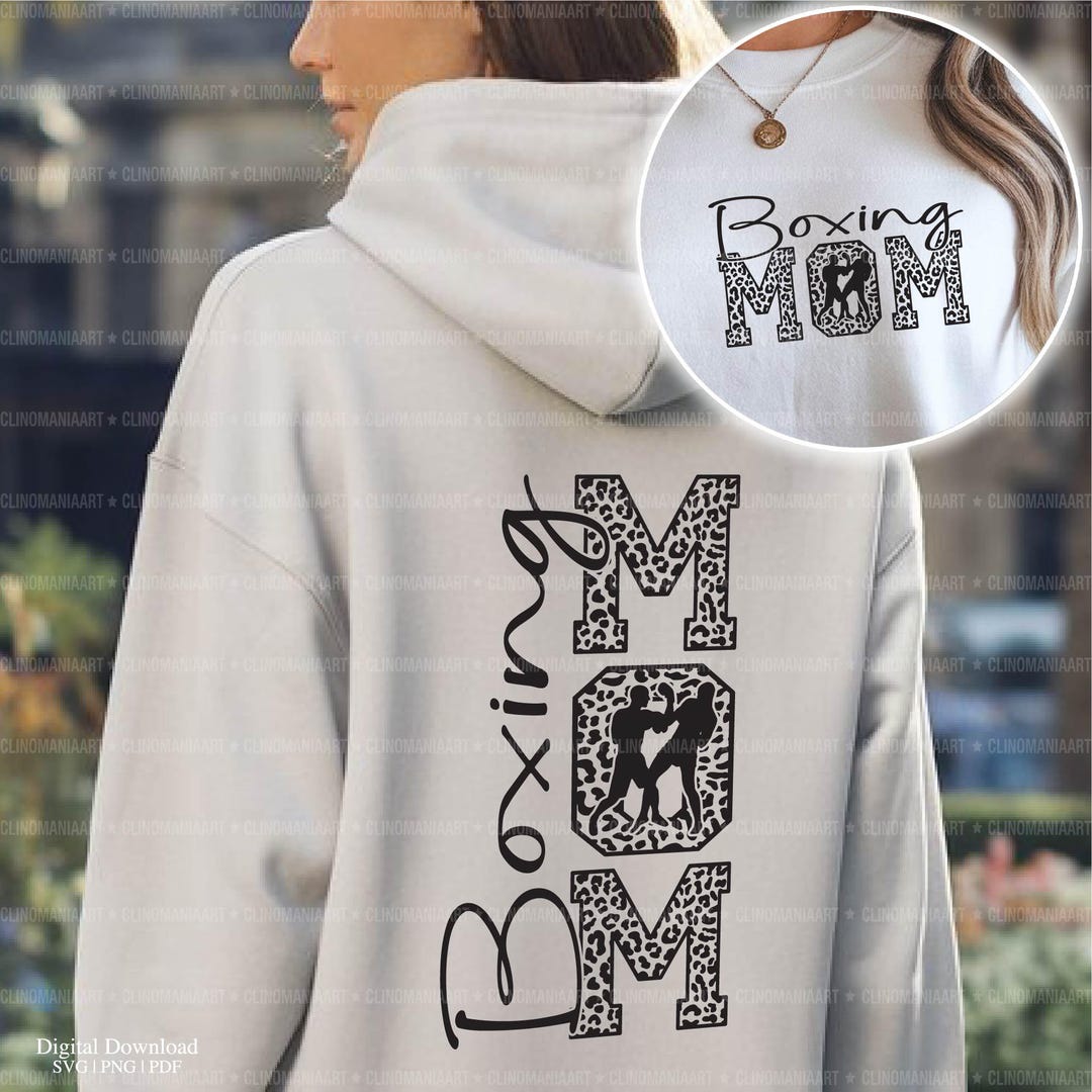 Boxing Mom Svg, Boxing Lover Svg, Boxing Shirt Svg, Retro Leopard ...