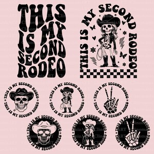 This is My Second Rodeo Svg, Sarcastic Svg, Funny Cowgirl Svg, Snarky ...