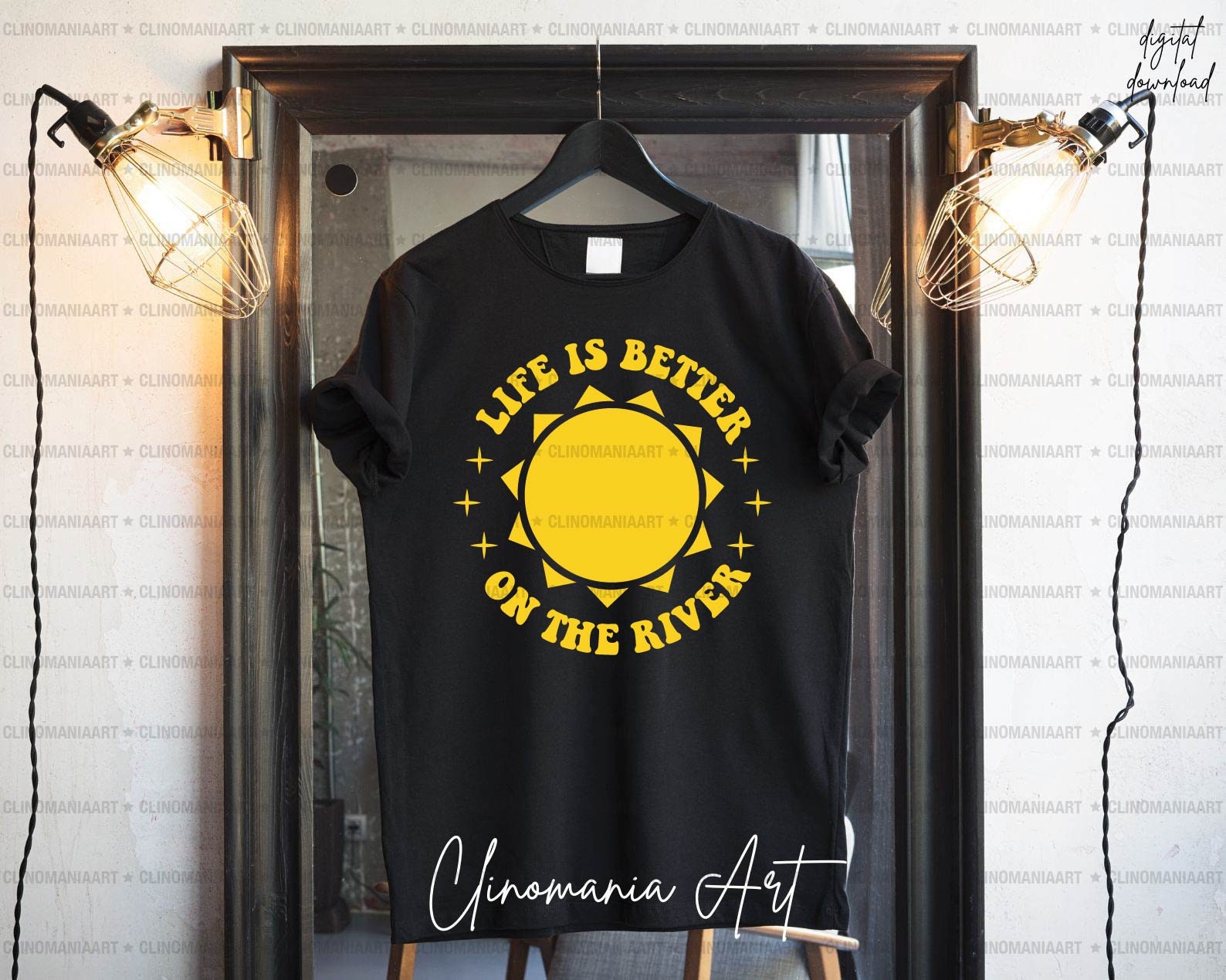 Life is Better on the River Svg, Retro Summer Svg, River Png, River ...