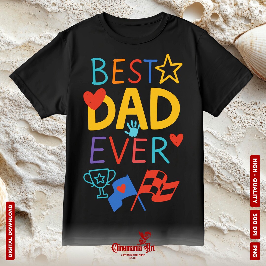 Best Dad Ever Png, Funny Dad Png, Cute Dad Png, Vintage Father Png ...