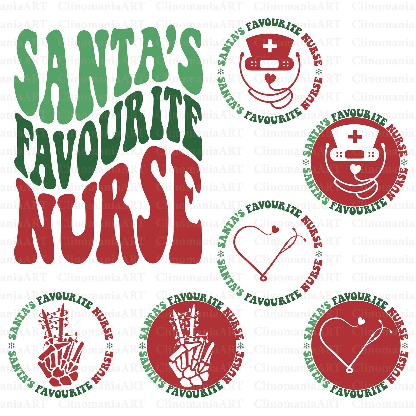 Santa's Favourite Nurse Svg, Nurse Svg, Christmas Nurse Svg, Nurse Life ...