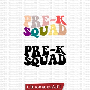 Pre-k Squad Svg, Back to School Svg, First Day of School, Preschool ...
