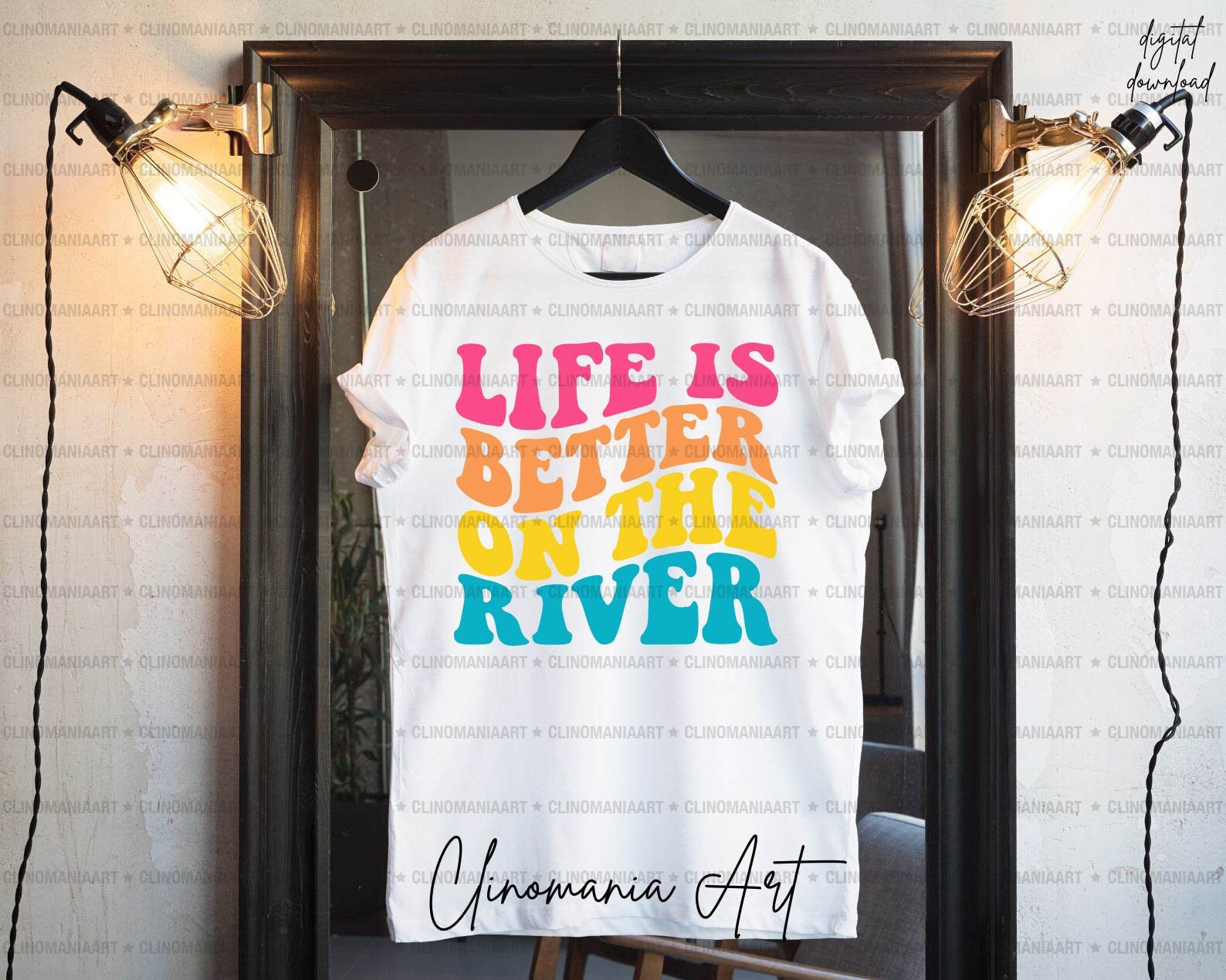 Life is Better on the River Svg, Retro Summer Svg, River Png, River ...