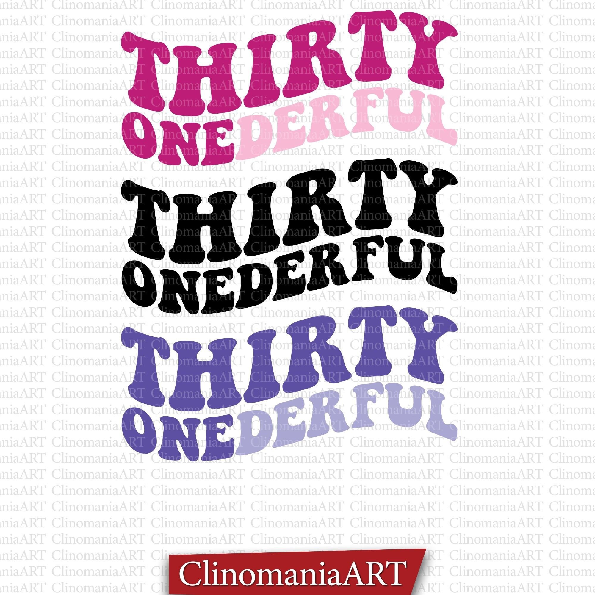 Thirty Onederful Svg 31st Birthday Svg Birthday Party Svg - Etsy Canada