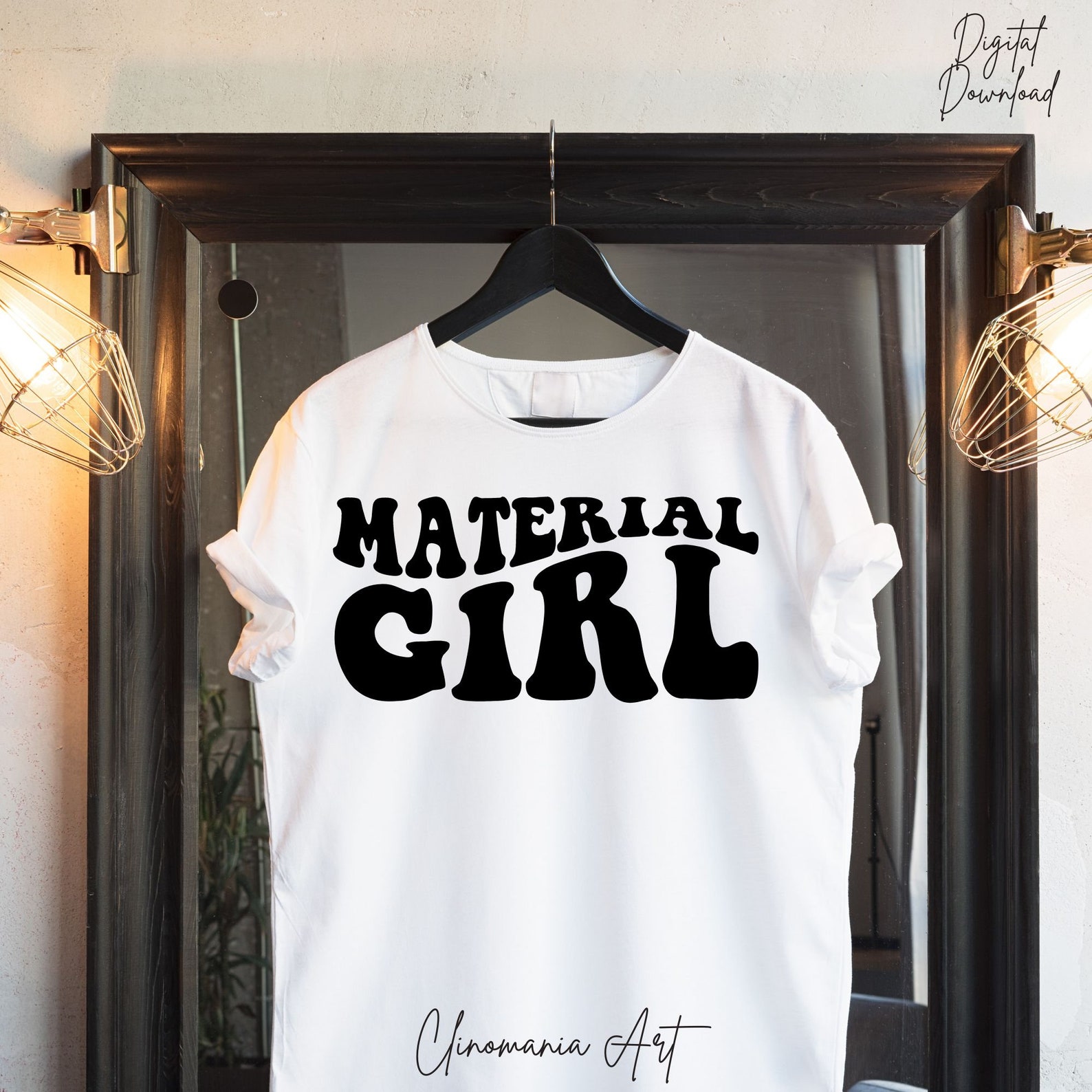 Material Girl Svg Material Gworl Svg Funny Shirt Svg Women - Etsy