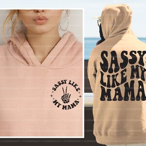 Sassy Like My Mama Svg, Sassy Mama Svg, Funny Quote Svg, Sassy Kid Svg ...