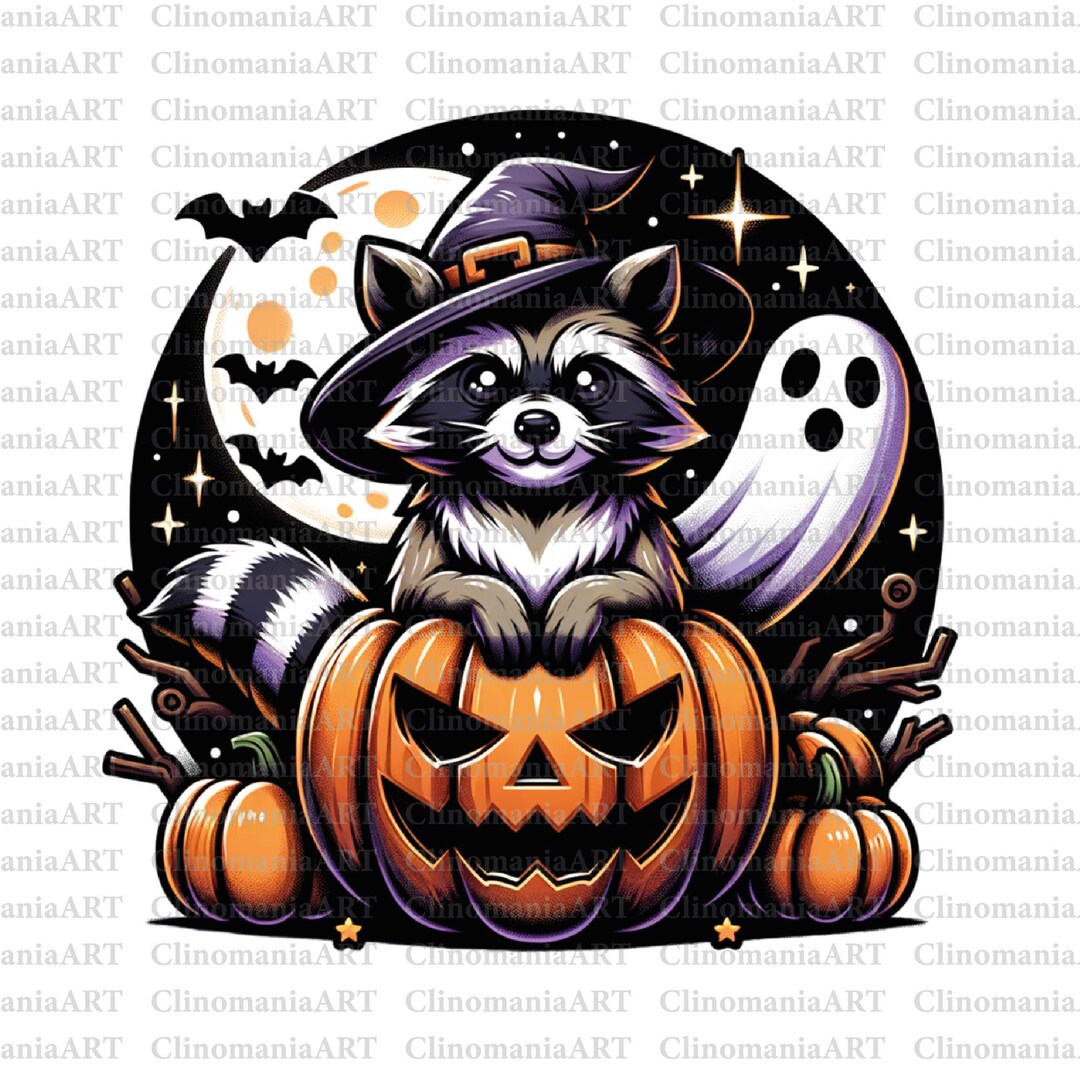 Halloween Raccoon Png, Funny Raccoon Png, Bougie Ghost Png, Cute ...