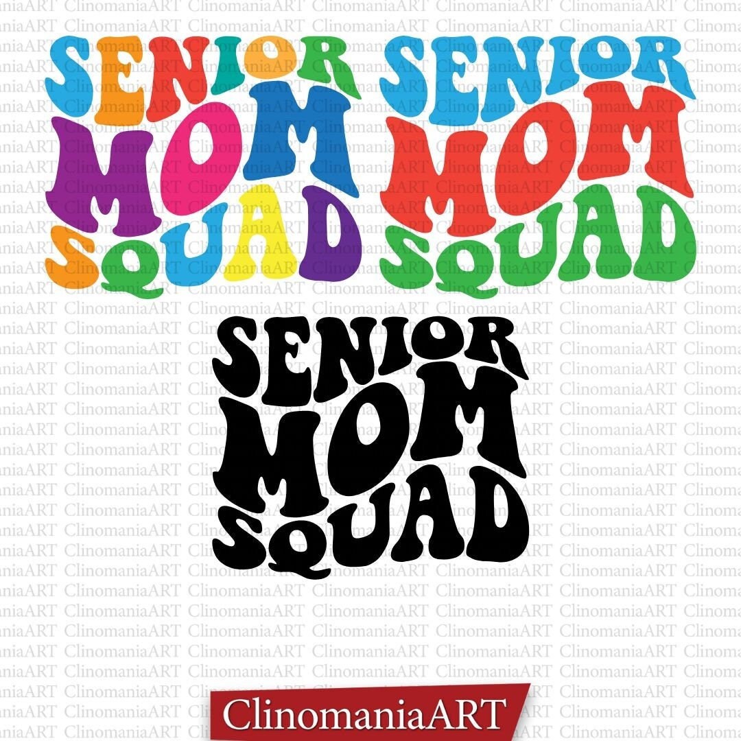 Senior Mom Squad Svg, Class of 2024, Senior Mom Svg, Graduation Mom Svg ...
