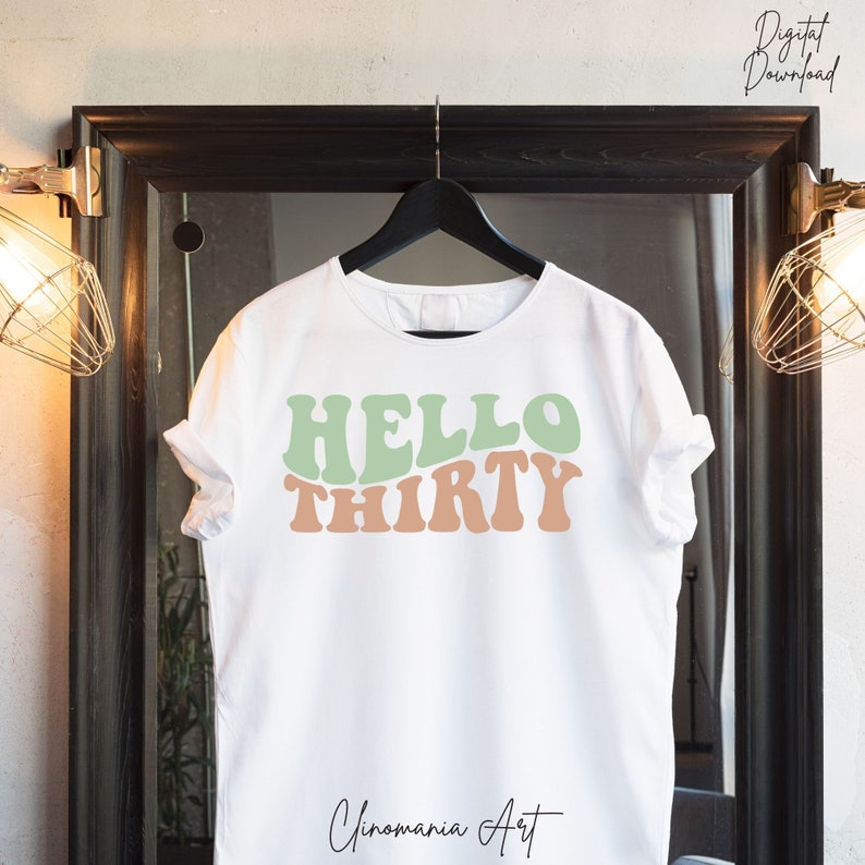 Hello Thirty Svg 30th Birthday Svg Thirty Svg Birthday Svg - Etsy