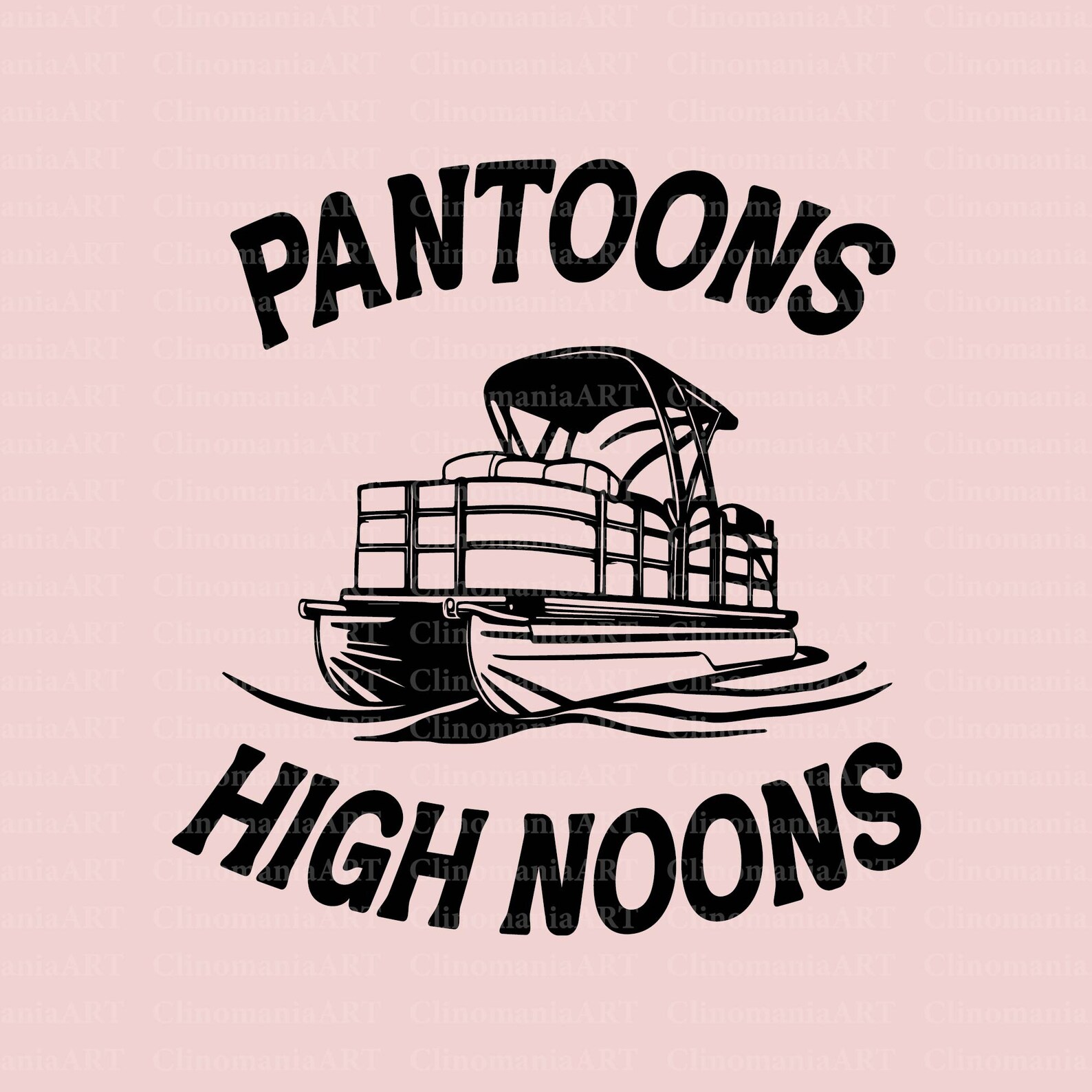 Pontoons and High Noons Svg, Pantoon Svg, Pontoon Boat Captain, Lake ...