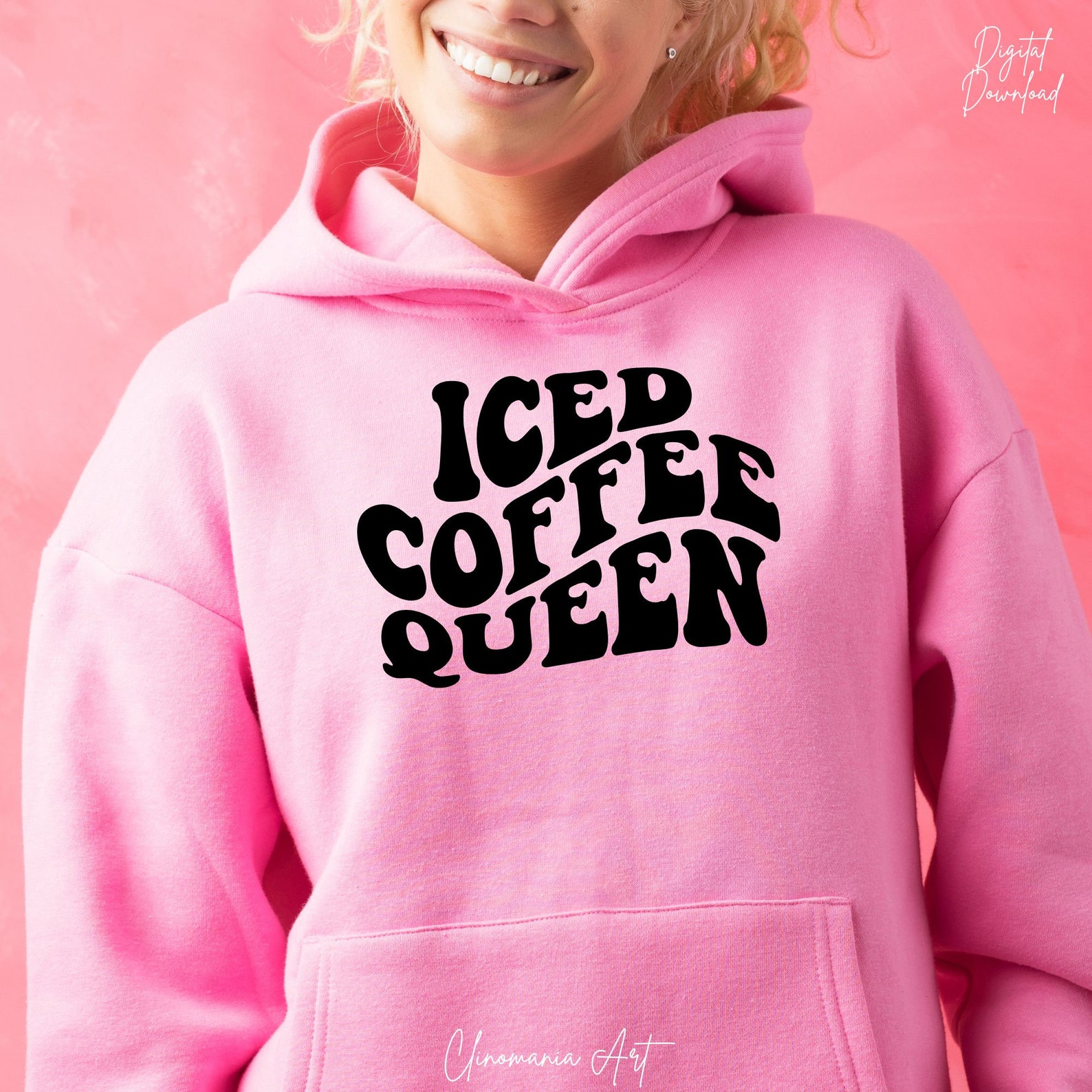 Iced Coffee Queen Svg Iced Coffee Lover Svg Iced Coffee - Etsy