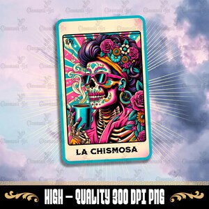 La Chismosa Png, Skull Tarot Card Png, Chingona Png, Trendy Tarot Card ...