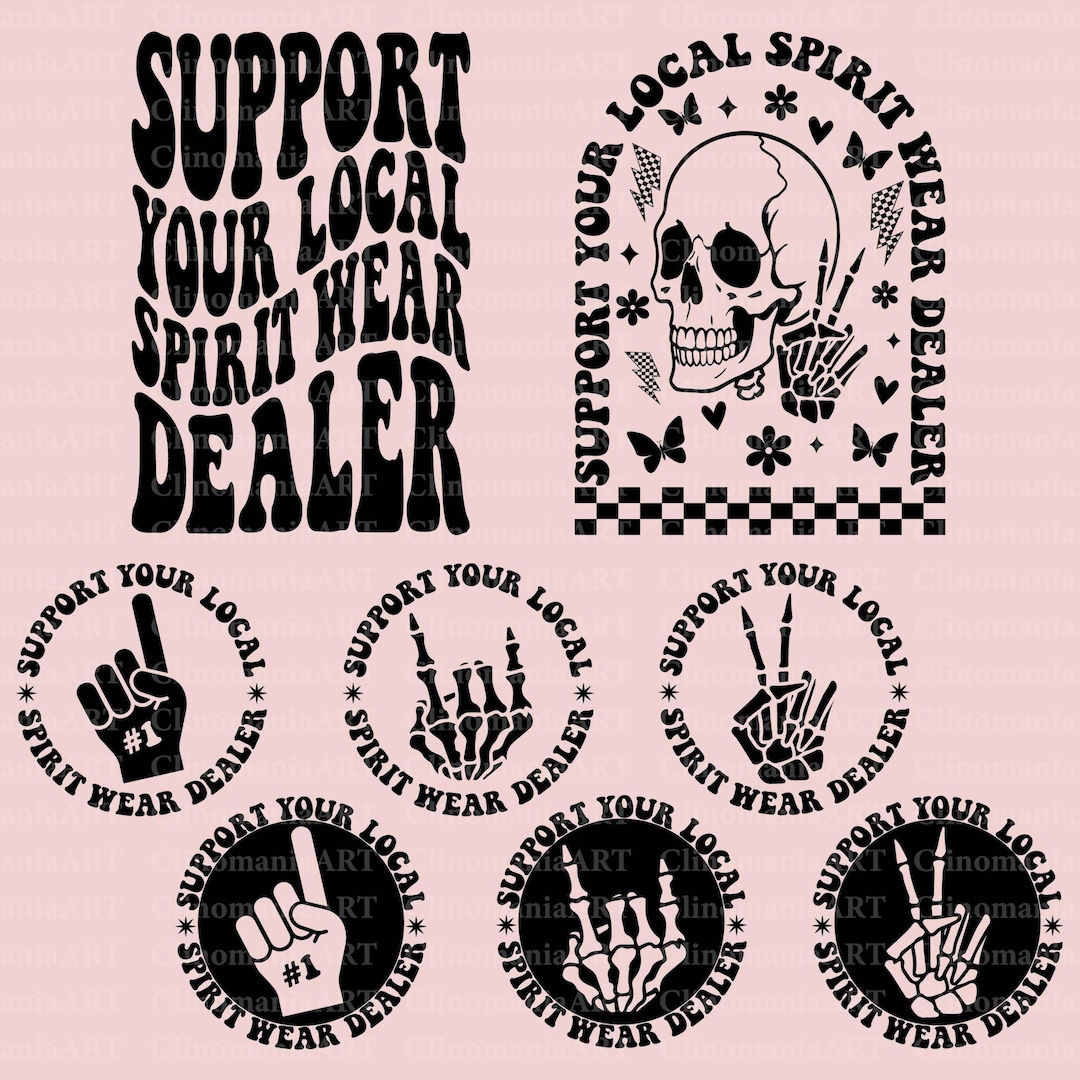 Support Your Local Spirit Wear Dealer Svg, Funny Quote Svg, Cheer Svg ...