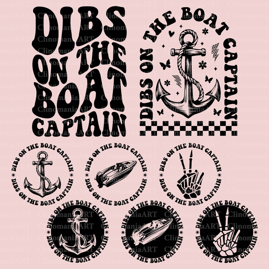 Dibs on the Boat Captain Svg, Boating Svg, Boat Captain Svg, Cruise Svg ...