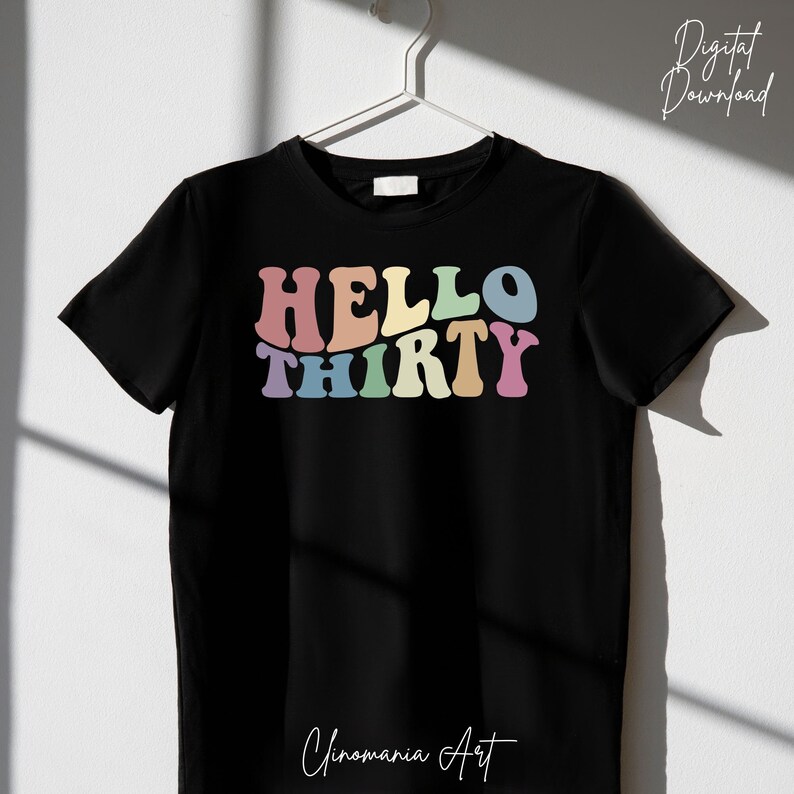 Hello Thirty Svg 30th Birthday Svg Thirty Svg Birthday Svg - Etsy
