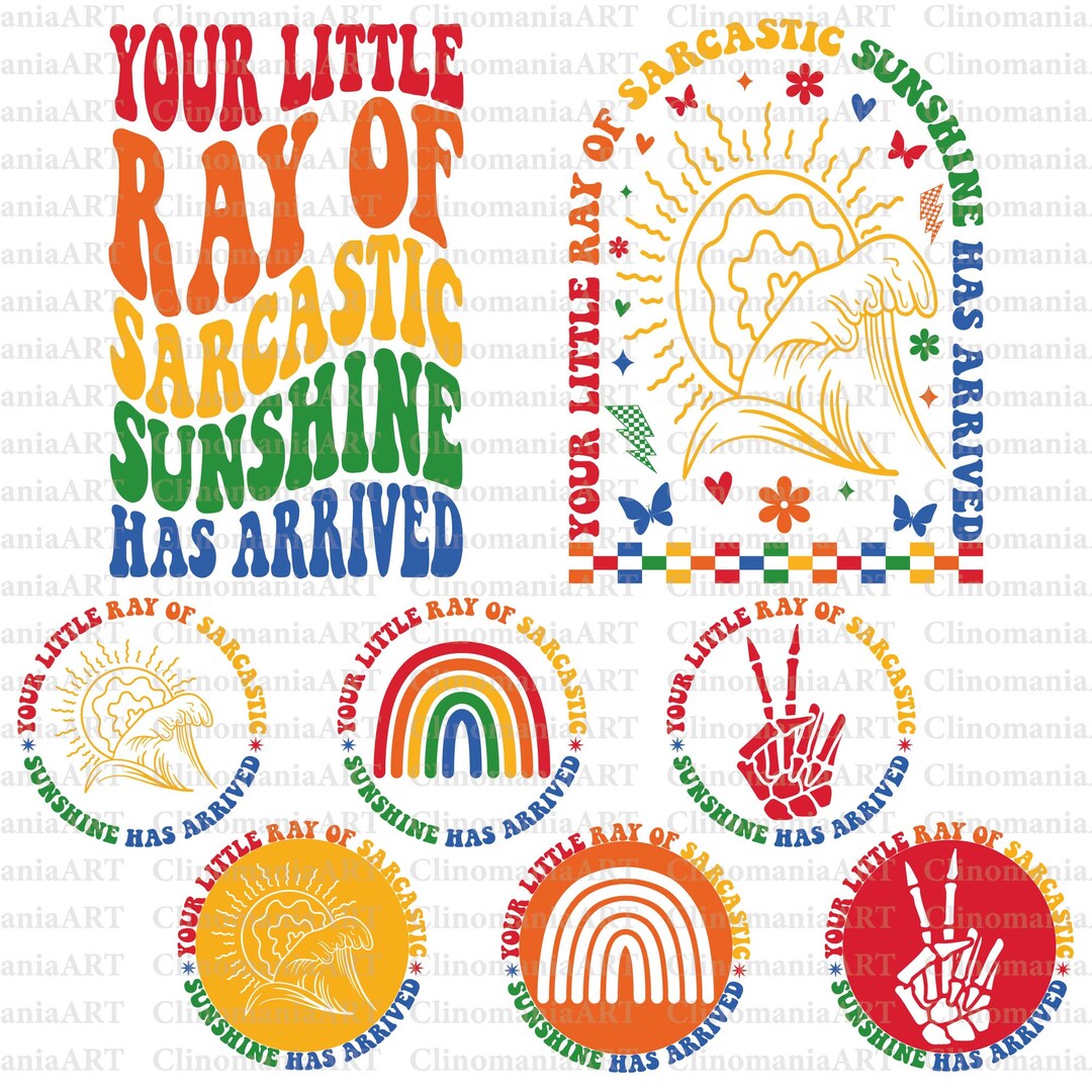 Your Little Ray of Sarcastic Sunshine Has Arrived Svg, Pretty Sunshine ...