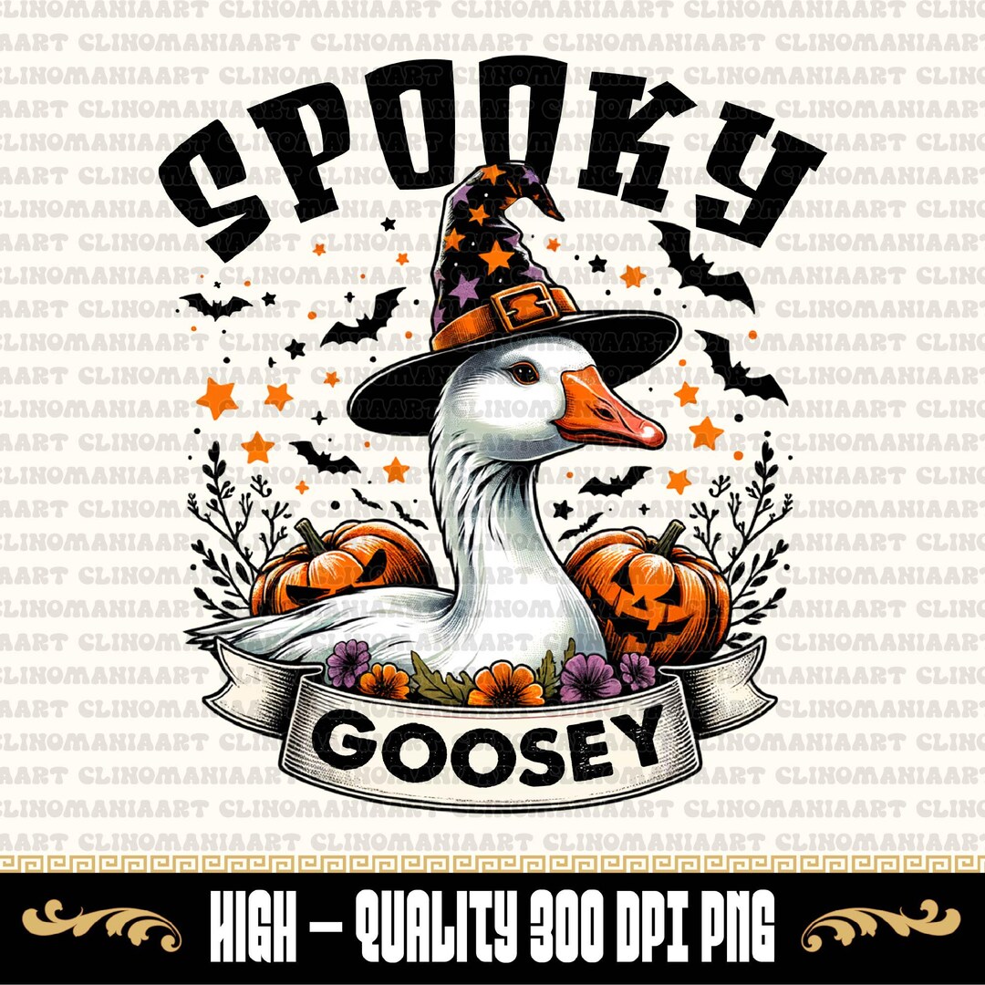 Spooky Goosey Png, Goose Halloween Png, Spooky Season Png, Funny ...
