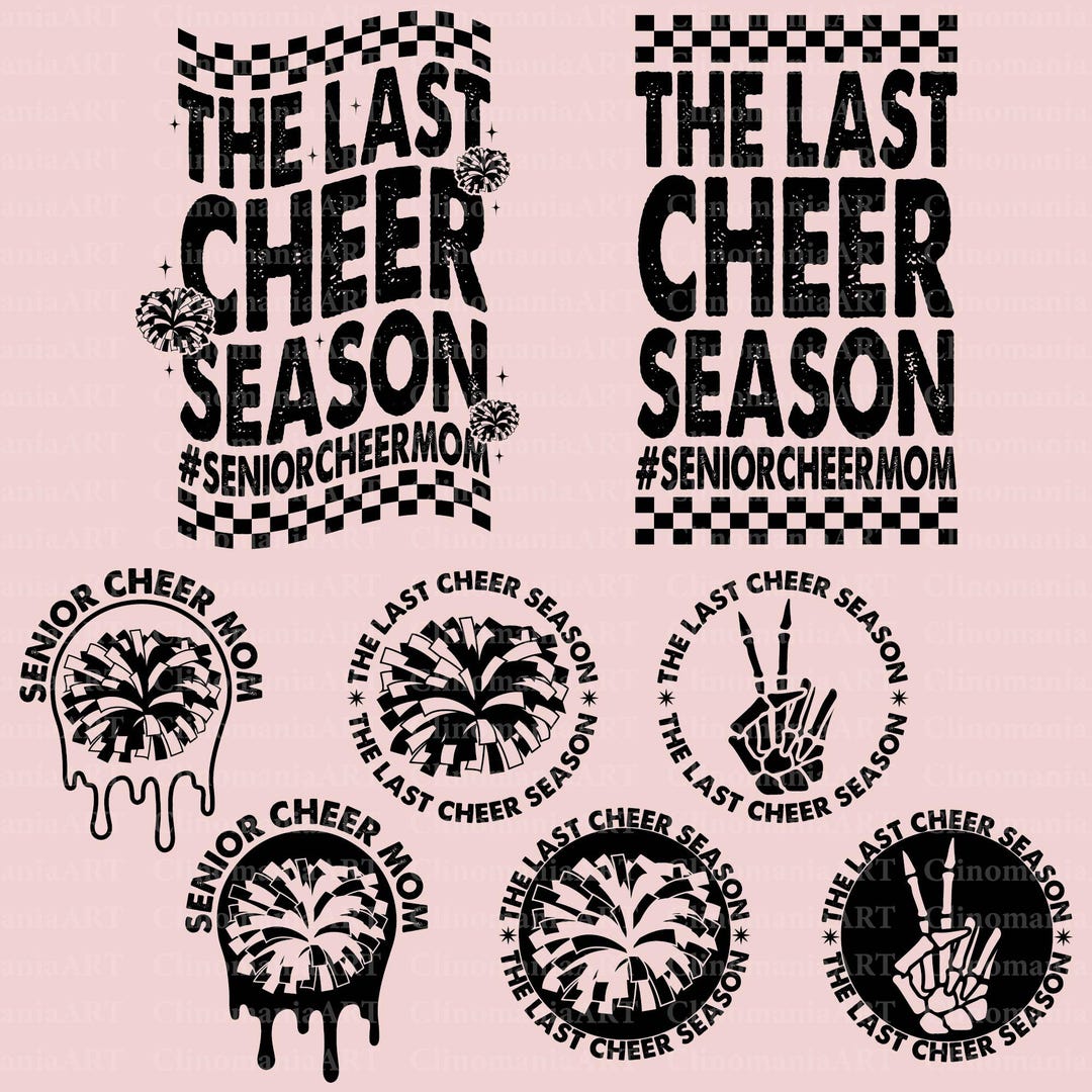 The Last Cheer Season Svg, Cheer Mom Svg, Senior Cheer Mom Svg, Sports ...