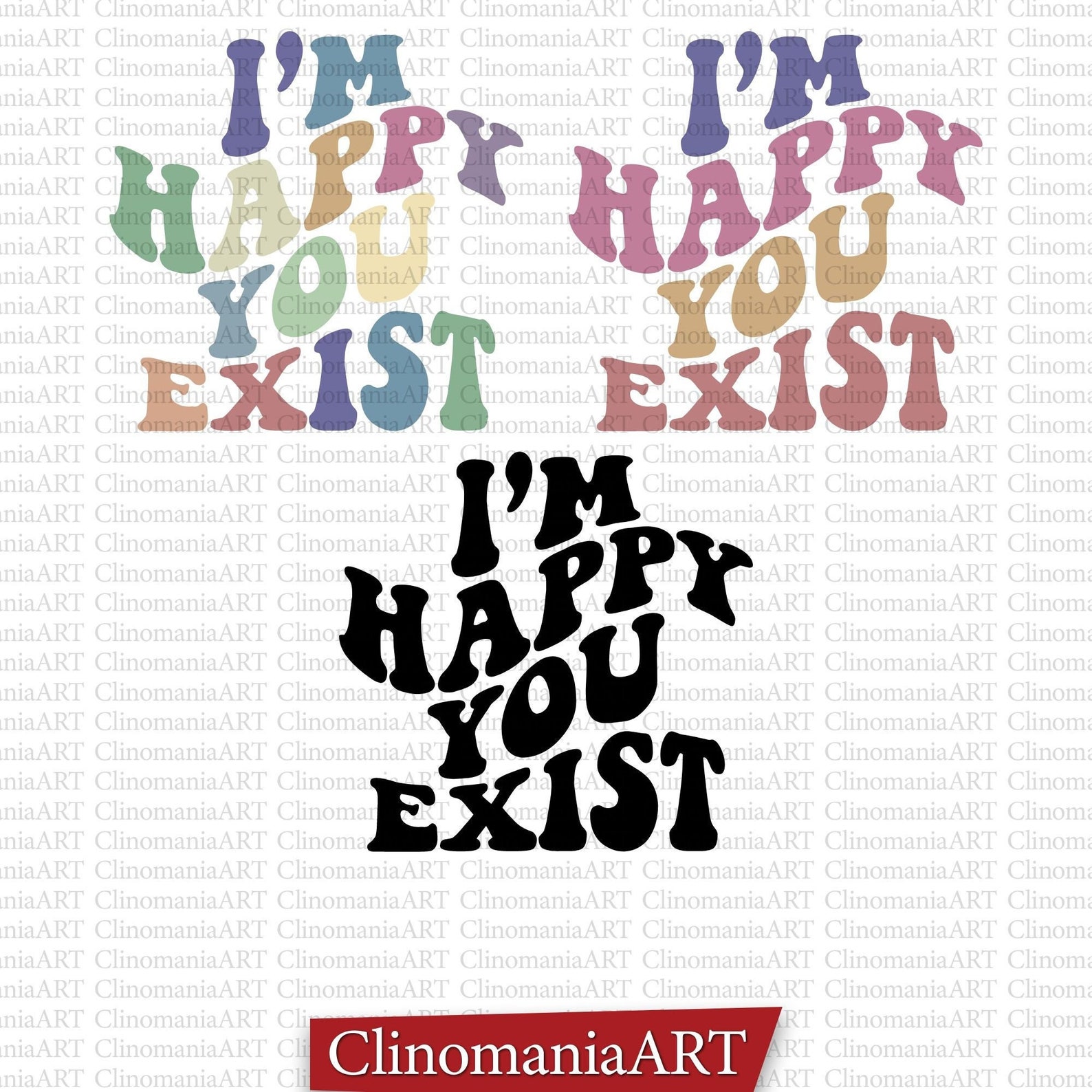 I'm Happy You Exist Svg Motivational Svg Positive Svg - Etsy