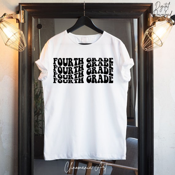 Fourth Grade Svg Fourth Grade Shirt Svg Back to School Svg - Etsy